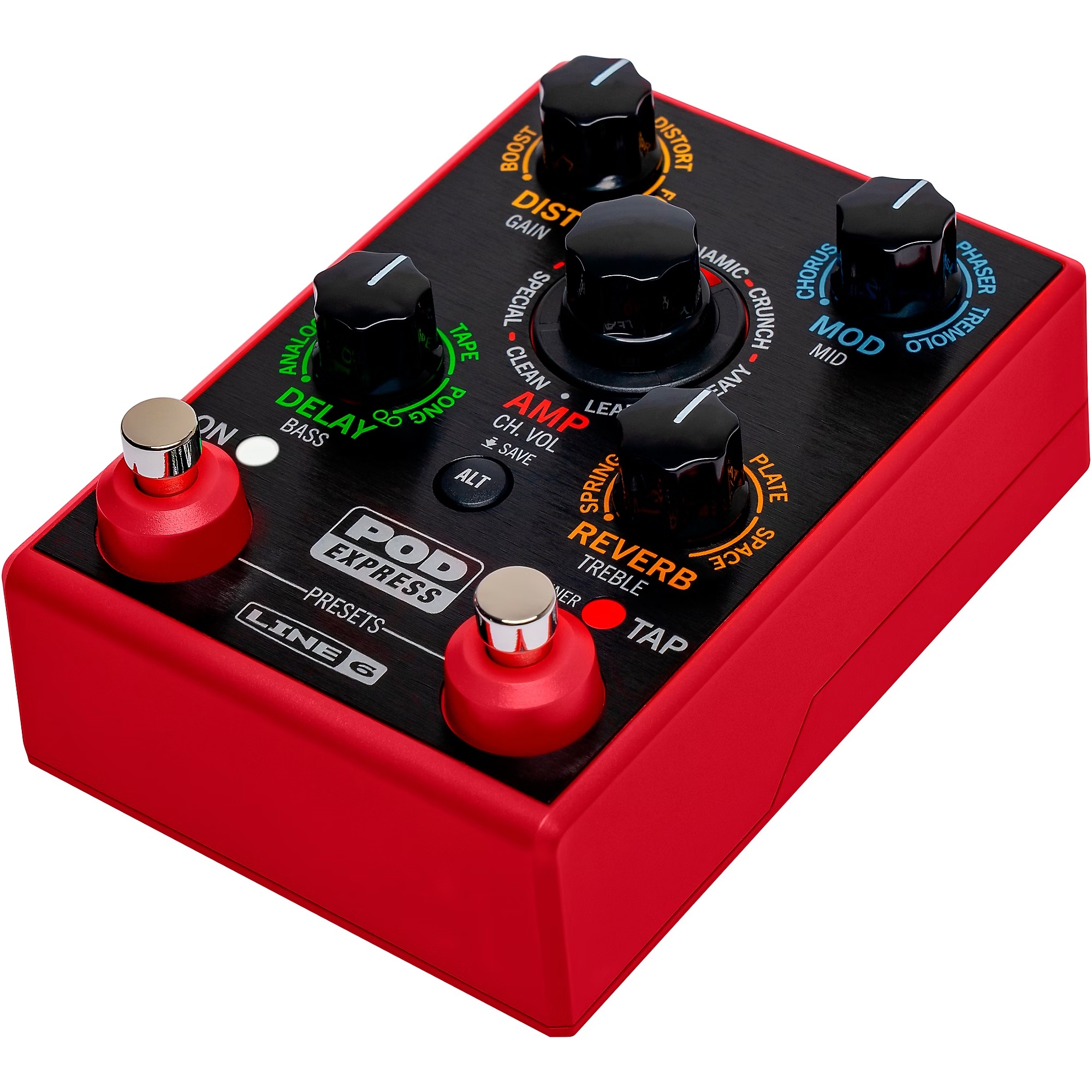 Line 6 POD Express Guitar Effects Pedal Red - Music & Arts