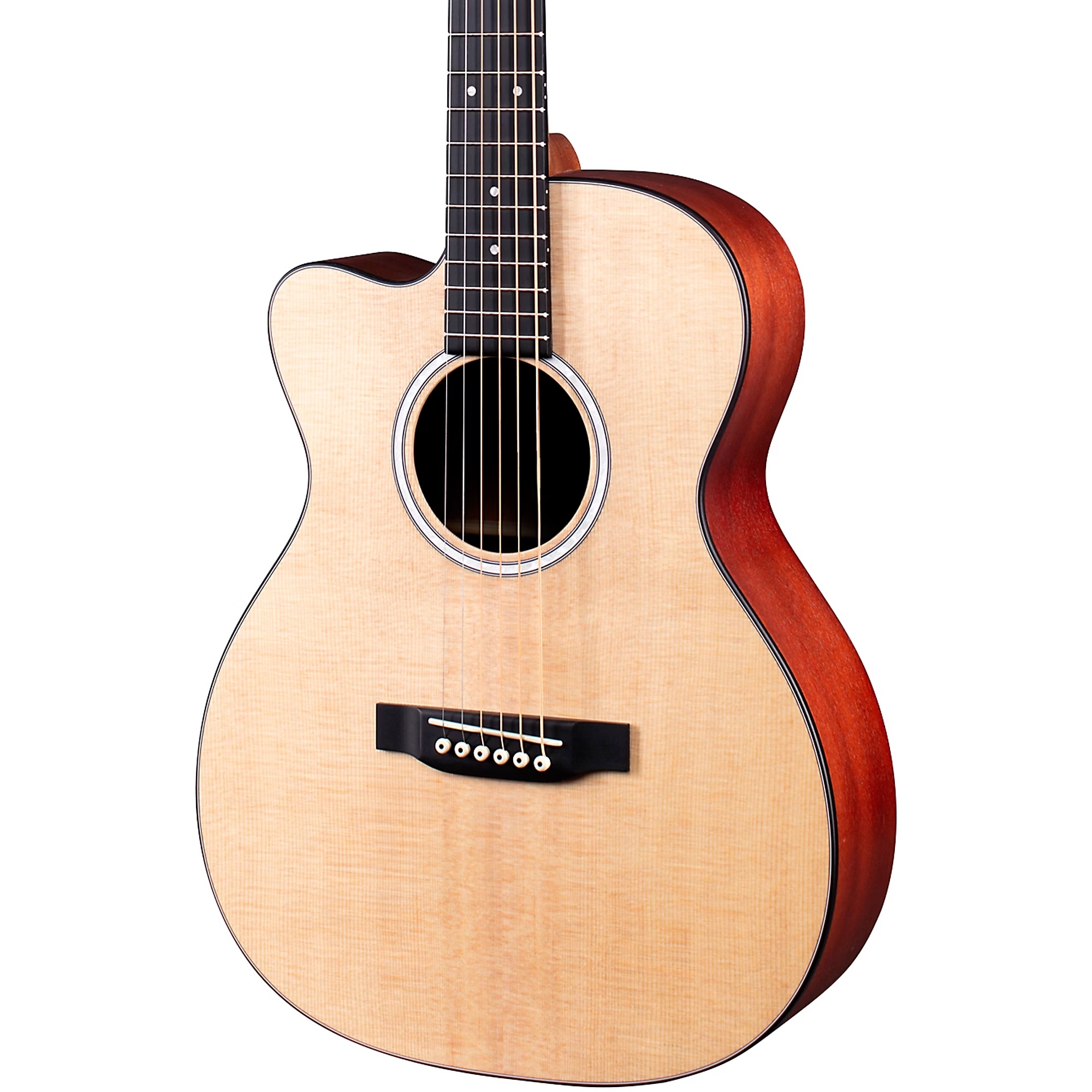 Martin 000 Jr-10E Left-Handed Auditorium Cutaway Acoustic-Electric ...