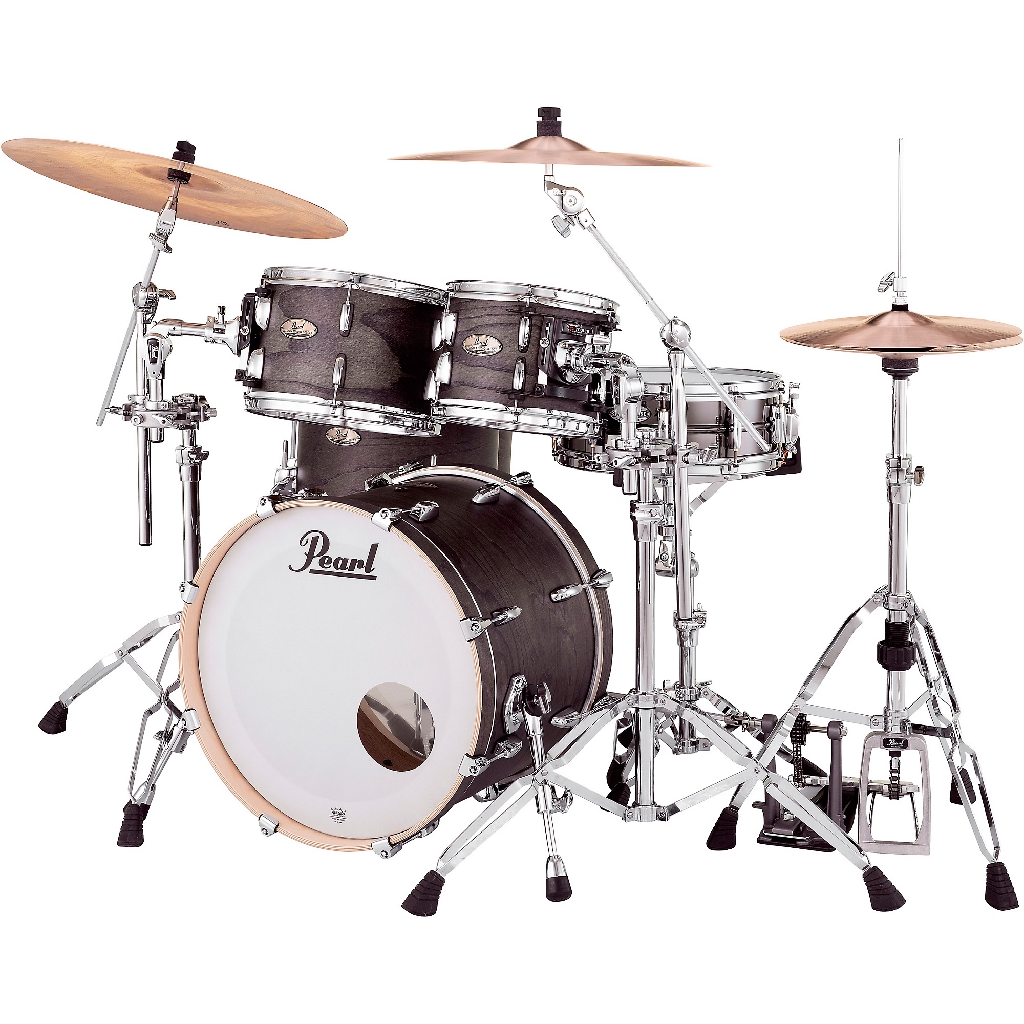 Pearl Session Studio Select 5-Piece Shell Pack With 20" Bass Drum Black ...
