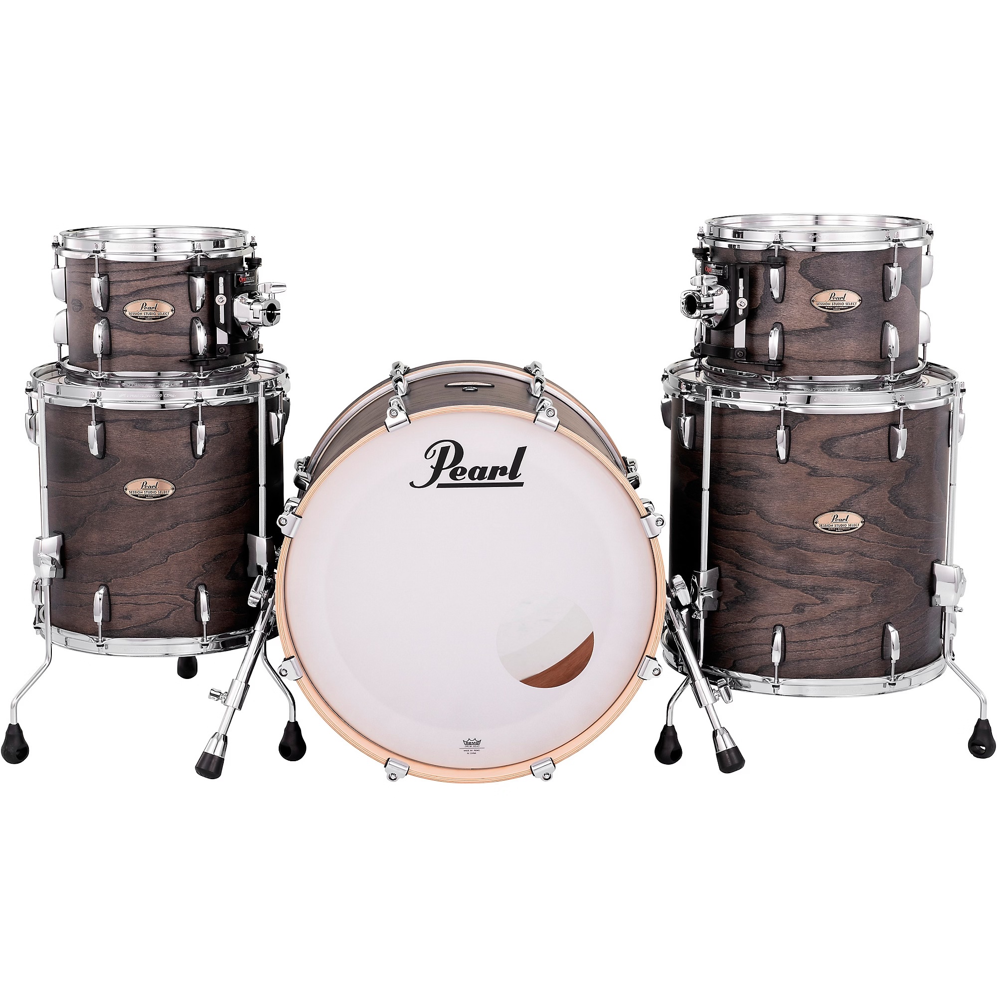 Pearl Session Studio Select 5-Piece Shell Pack With 20" Bass Drum Black ...