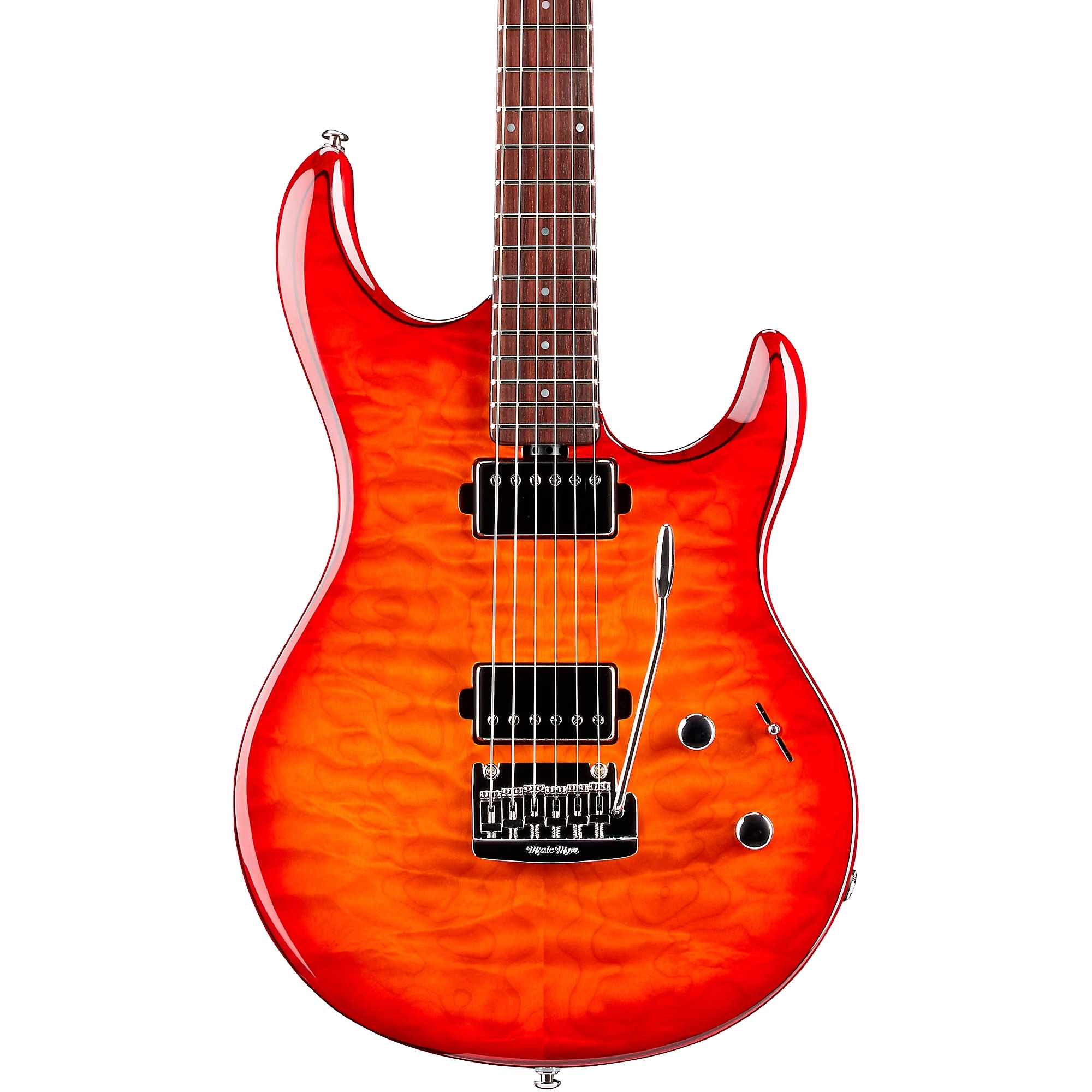 Ernie Ball Music Man Luke 3 HH Quilt Maple Top Rosewood Fingerboard ...