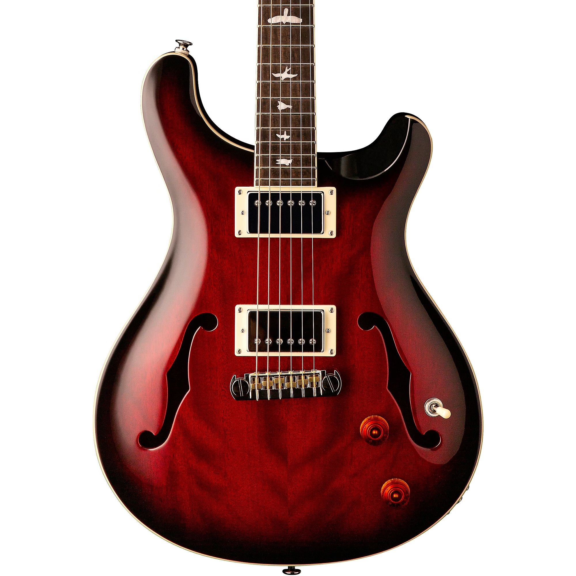 PRS SE Hollowbody Standard Electric Guitar Fire Red Burst - Music & Arts