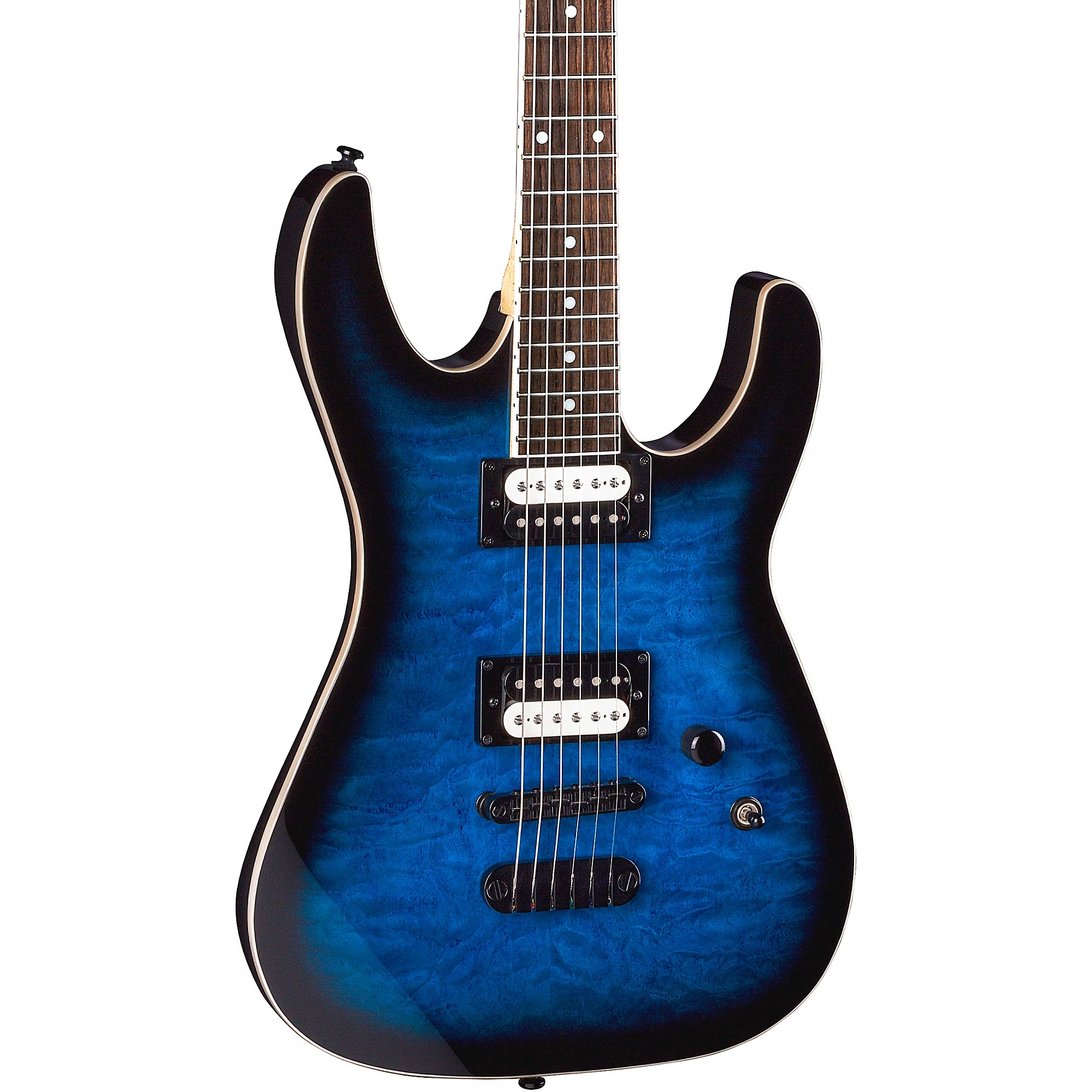 Dean MDX X Quilt Maple Electric Guitar Transparent Blue Burst - Music ...